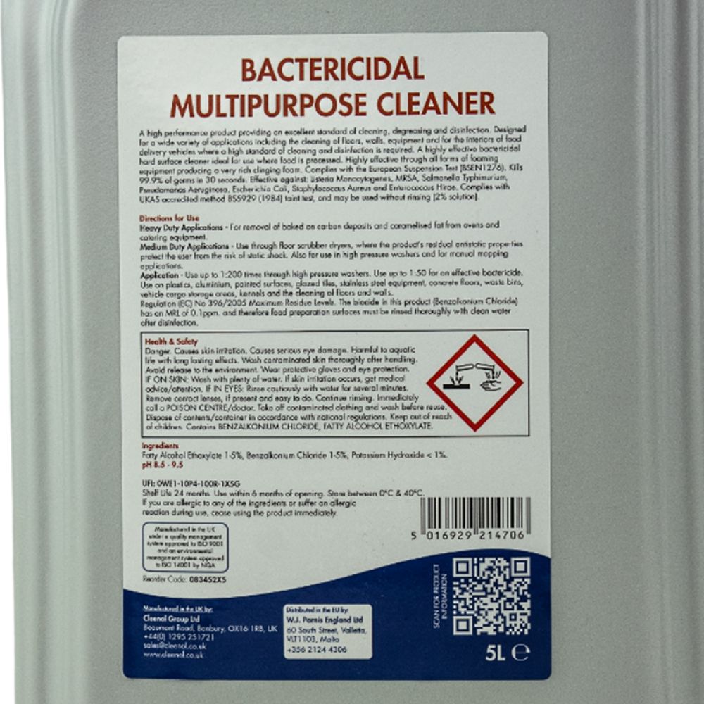 Kitchen Cleaning Chemicals : Cleenol Bactericidal Multipurpose ...