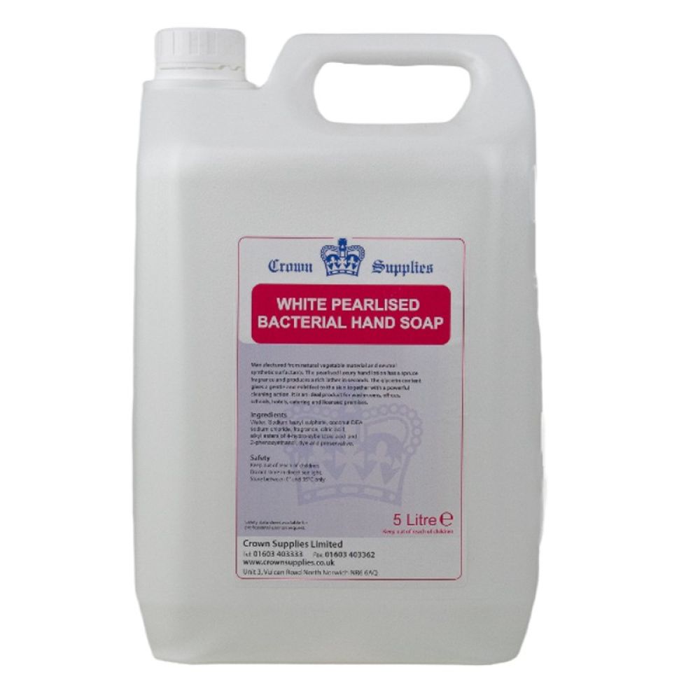 Hand Soaps & Sanitisers : White Pearlised Bacterial Hand ...