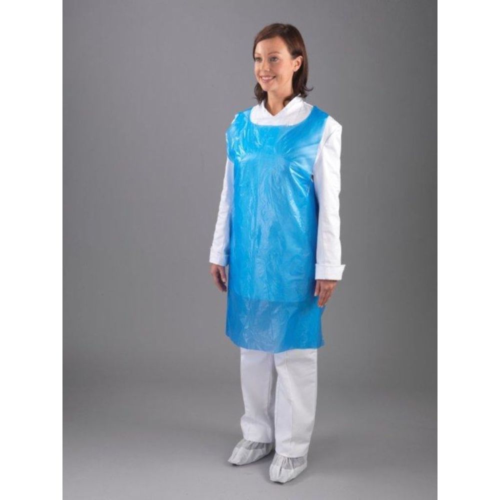 PPE Aprons : Heavy Duty Blue Flat Pack Aprons - Pack Of 100 ...