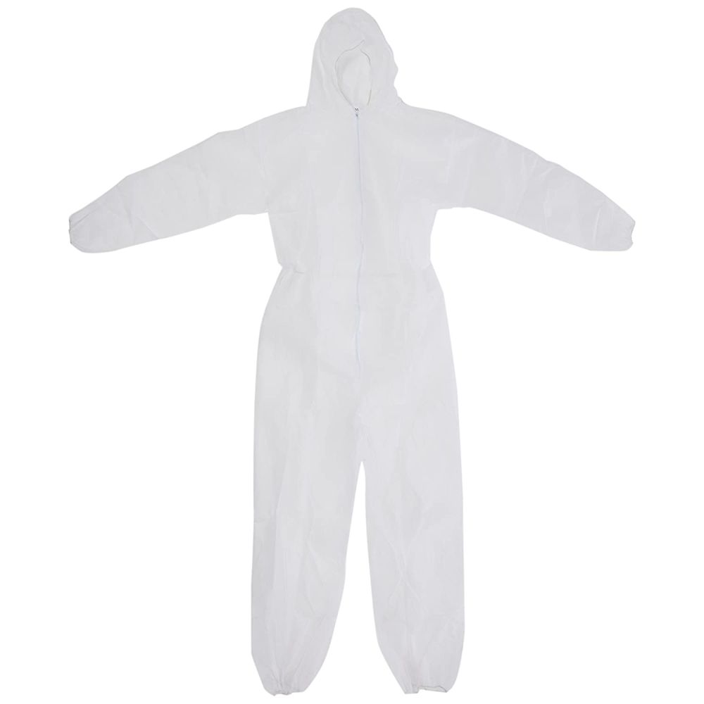 Workwear and PPE : White Disposable Hooded Spray Suit Overall ...