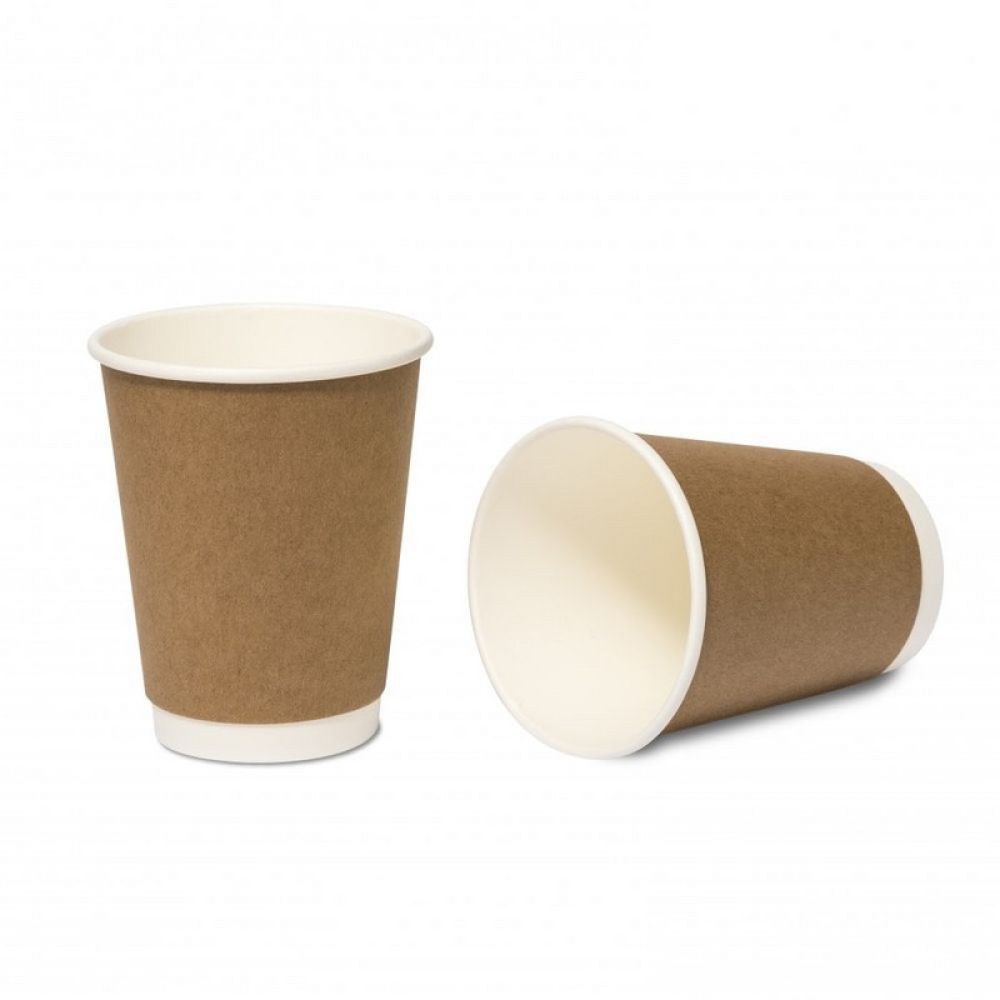 Hot Drink Cups Kraft Double Wall Hot Cup 12oz