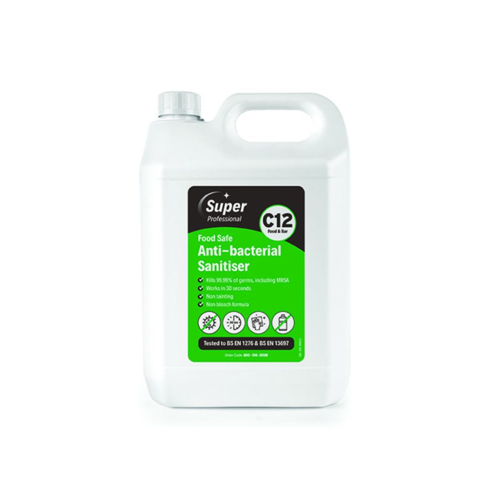Bleach & Disinfectant : 5L FOOD SAFE ANTI-BACTERIAL SANITISER ...