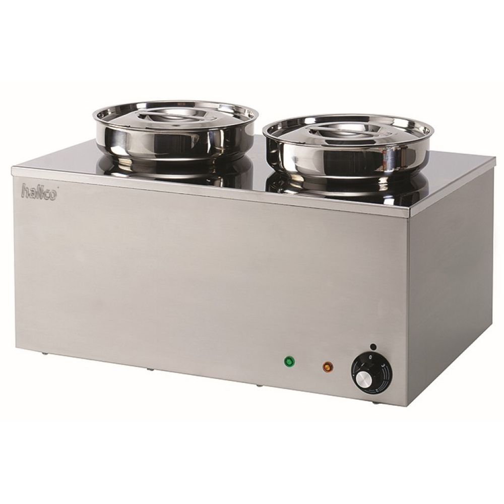 Bains Marie : Bain Marie 2 x Traditional Round Pots 4.5 Litre ...