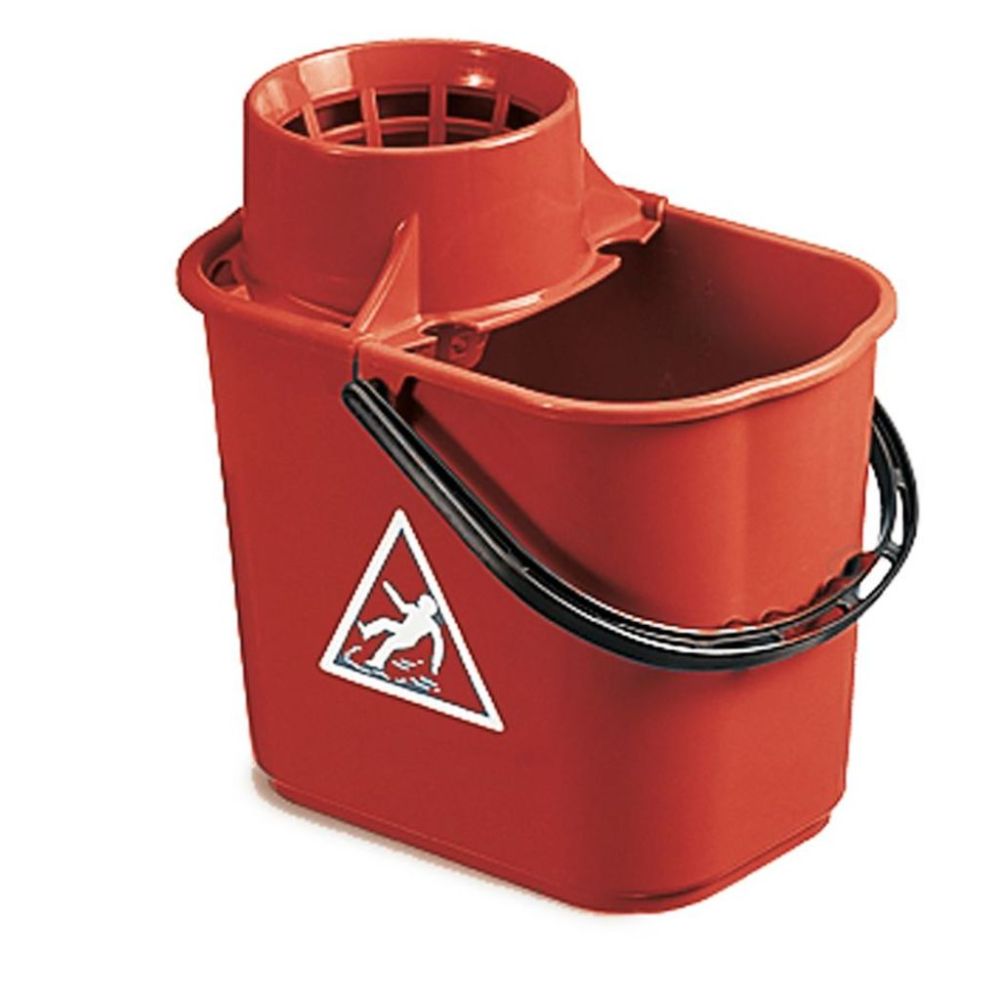 Buckets & Wringers : Professional Red Mop Bucket