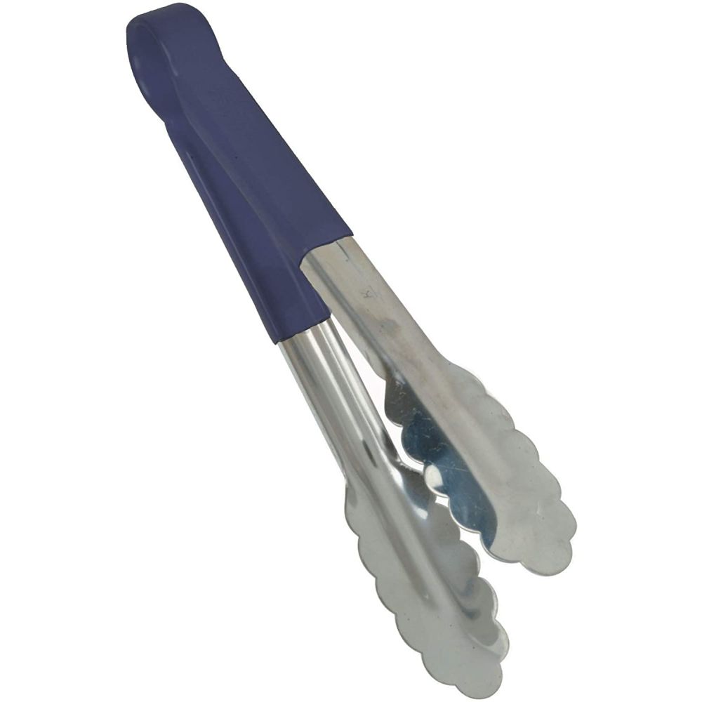 Tongs and Spatulas : Thunder Group Chefs 12 Inch Blue Tongs