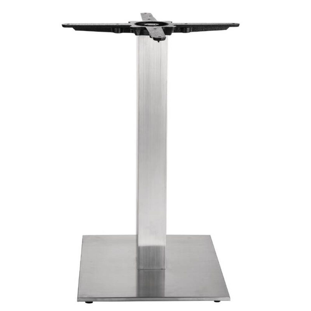Table Bases : Bolero Stainless Steel Square Table Base