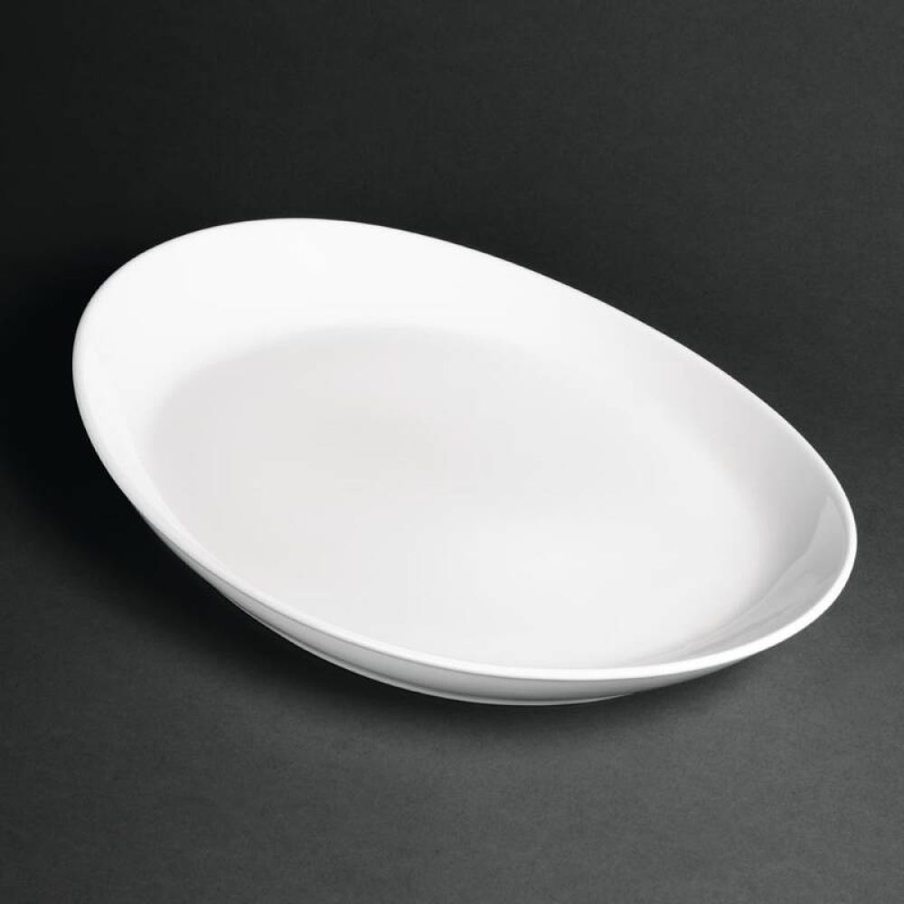 Plates : Royal Porcelain Classic White Oval Plates 340mm ...