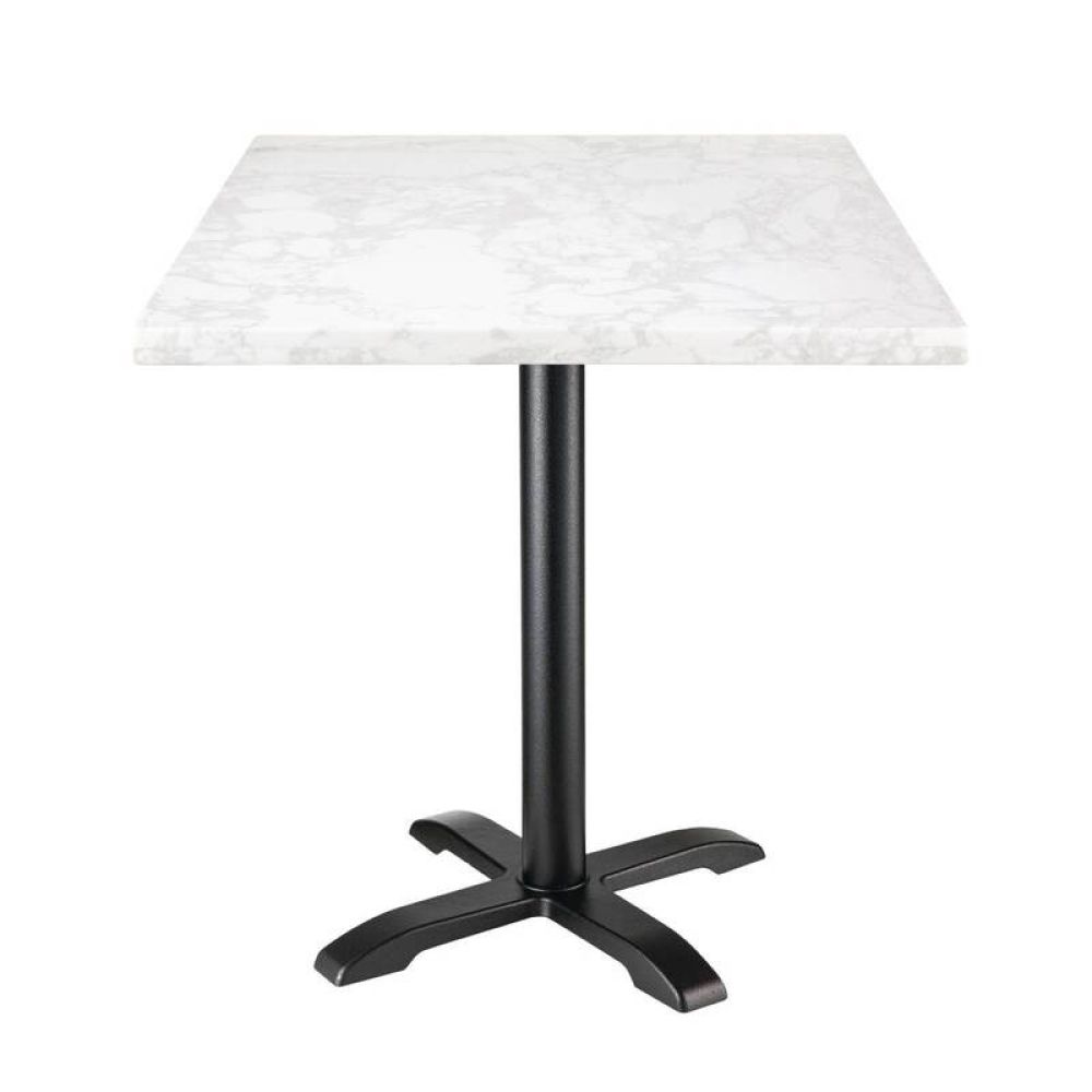 Tables : Bolero Square Marble Table Top White 600mm