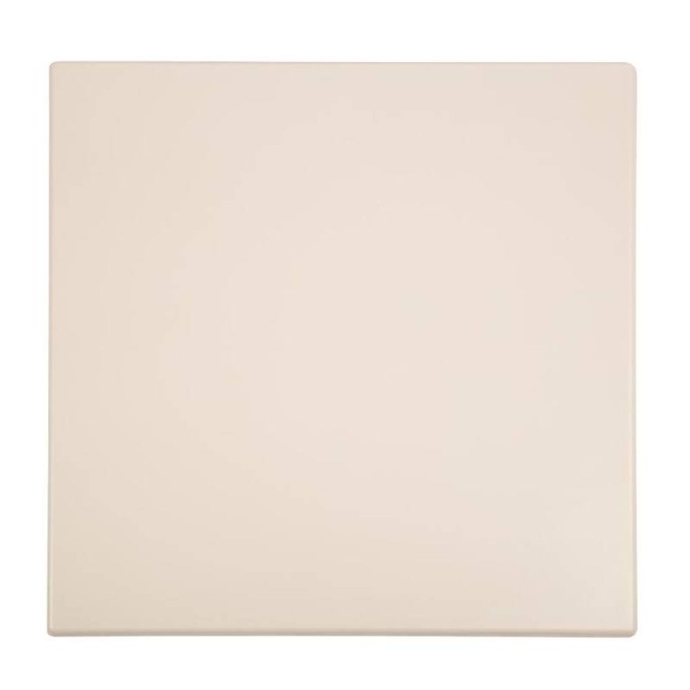 Tables : Bolero Pre-drilled Square Table Top White 700mm