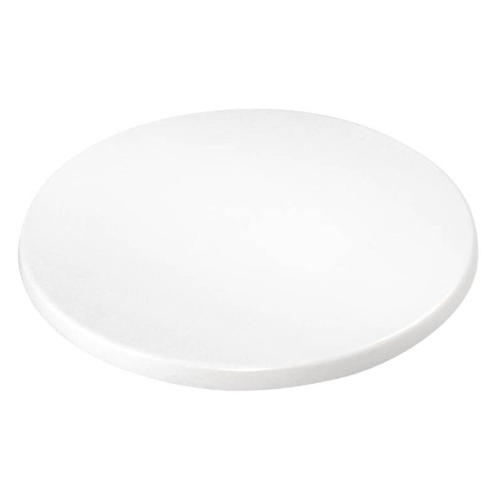 Tables : Bolero Pre-drilled Round Table Top White 600mm